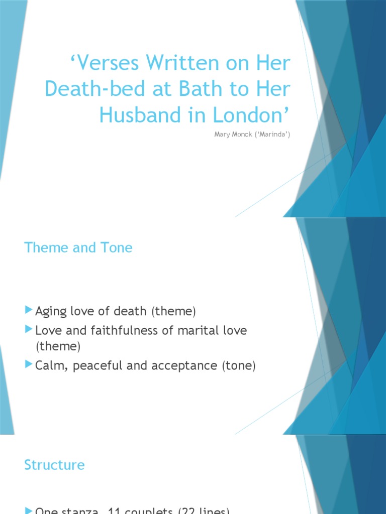 Deathbed Verses: Love and Acceptance | PDF | Art | Poetry