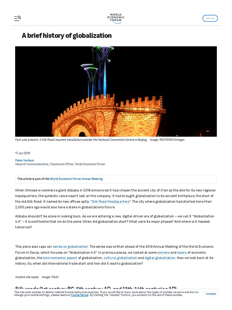 A Brief History of Globalization - World Economic Forum | PDF ...