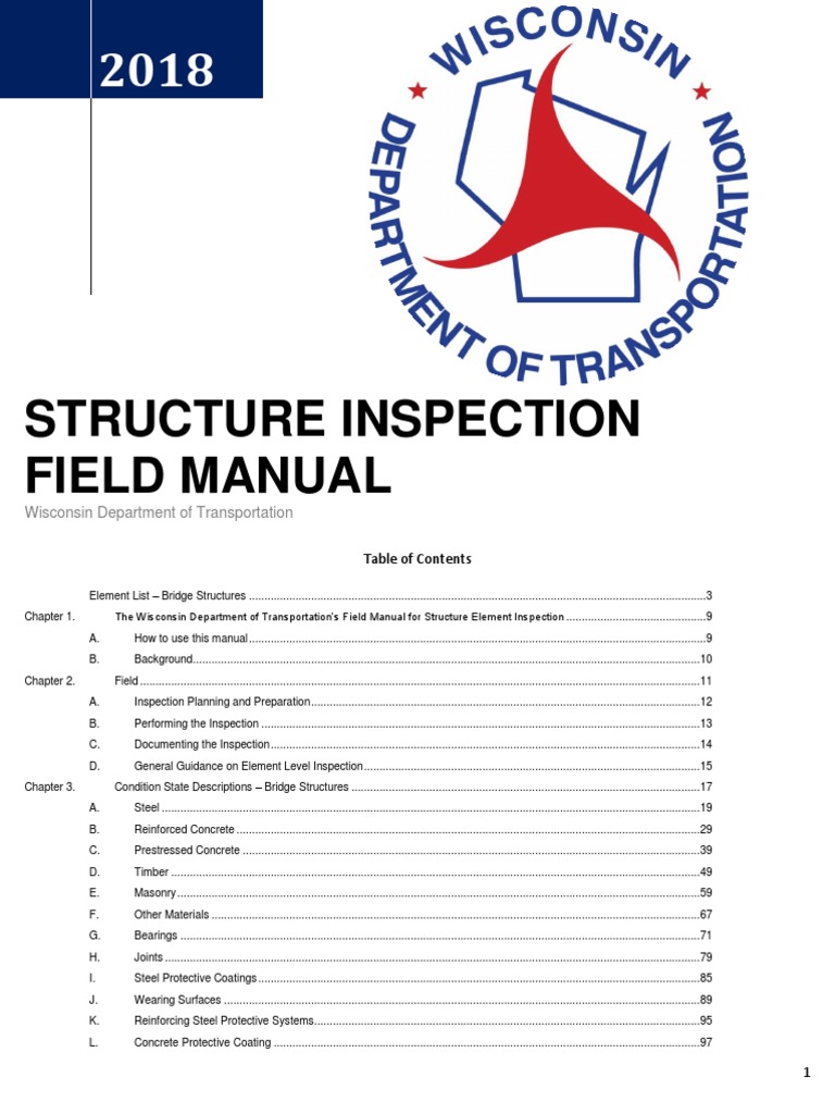 Structure Field Inspection Manual | PDF | Deep Foundation | Bridge