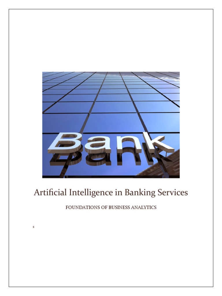 Group 3 - Artificial Intelligence in Banking Services | PDF ...