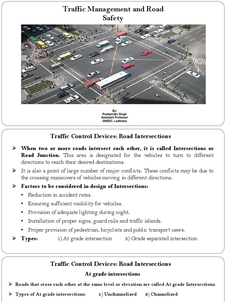 Traffic Control Devices | PDF | Interchange (Road) | Intersection (Road)