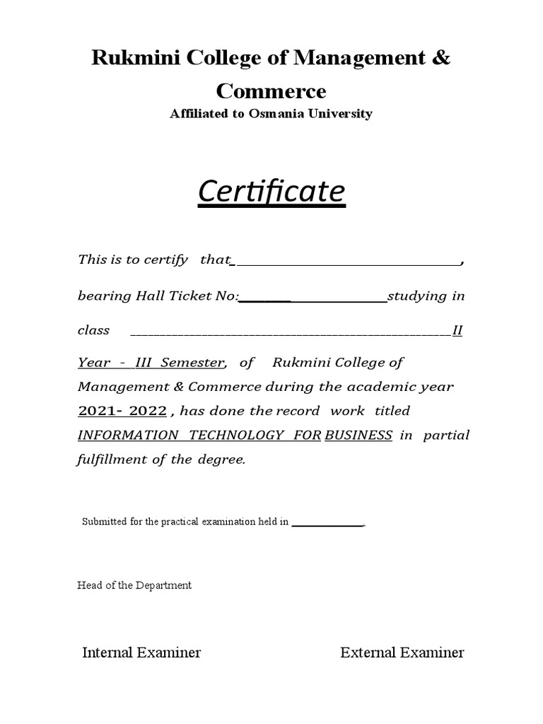 Bba Sem-3 - Itb - Practical Lab Record 2022 | PDF | Net Present Value ...