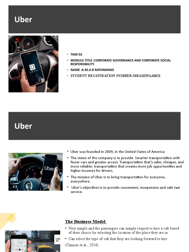 Uber's Corporate Governance and CSR Insights | PDF | Governance ...