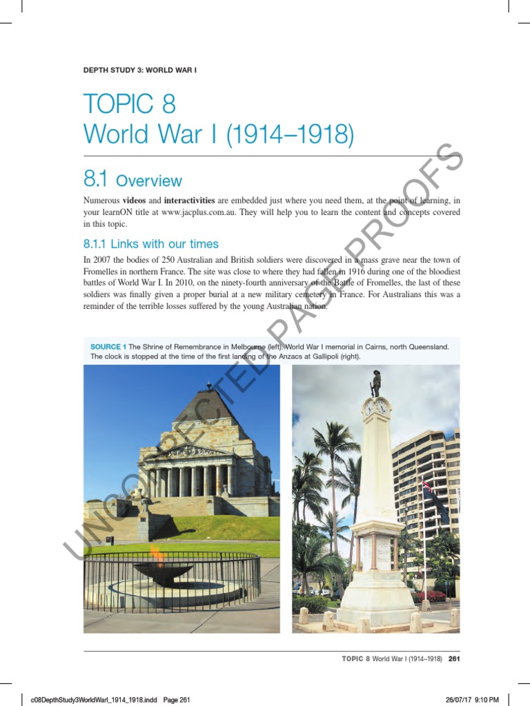 Jacaranda History 9 - World War 1 | PDF | Austria Hungary | Allies Of ...