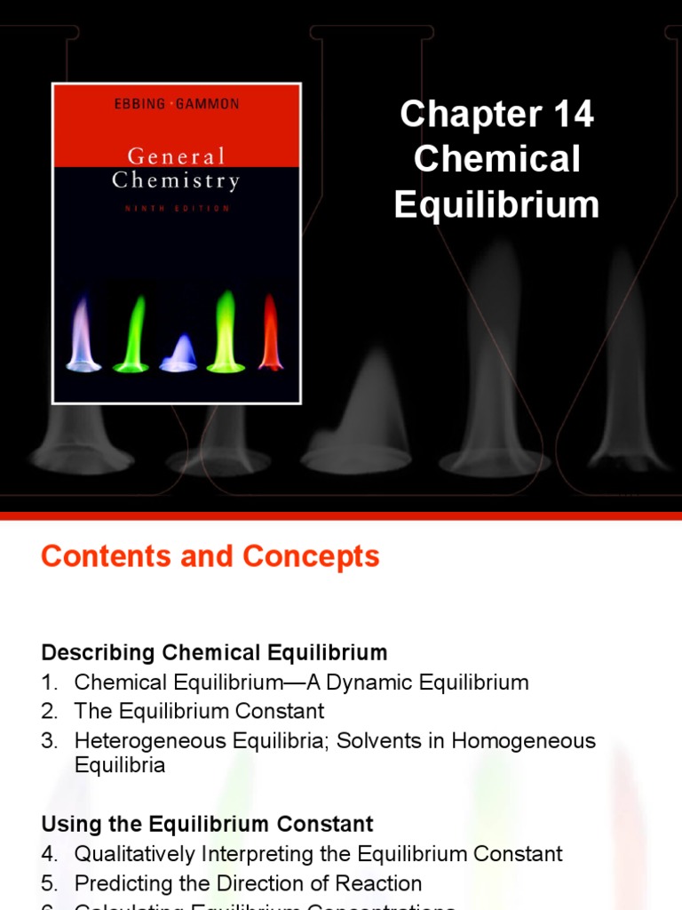 Chapter 14 Equilibrium Annotated | PDF | Chemical Equilibrium ...