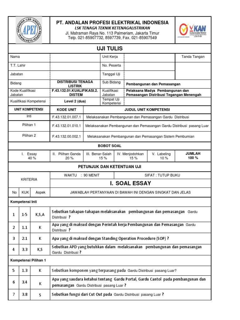 Soal Bangsang TM Lev. 2 Mba Maeda | PDF