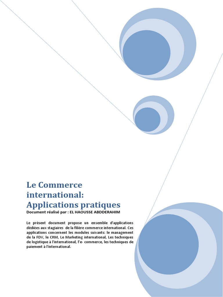Serie Commerce Inter | PDF | Application | Commerce électronique