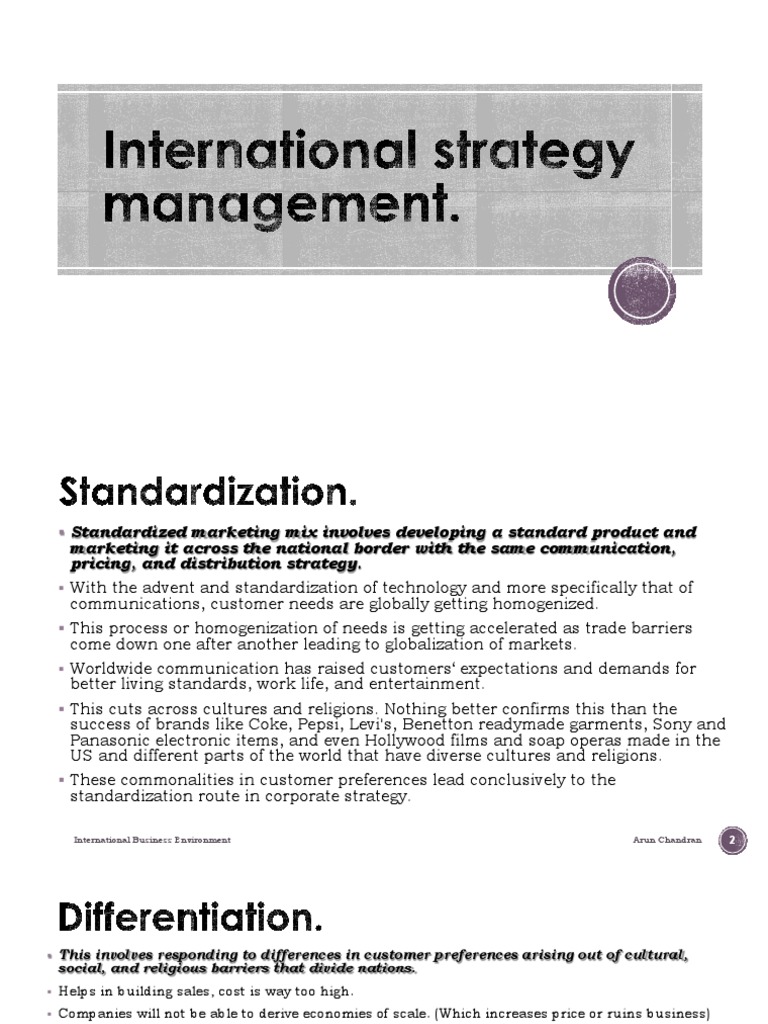 Unit 3 International Business | PDF | Organizational Structure ...