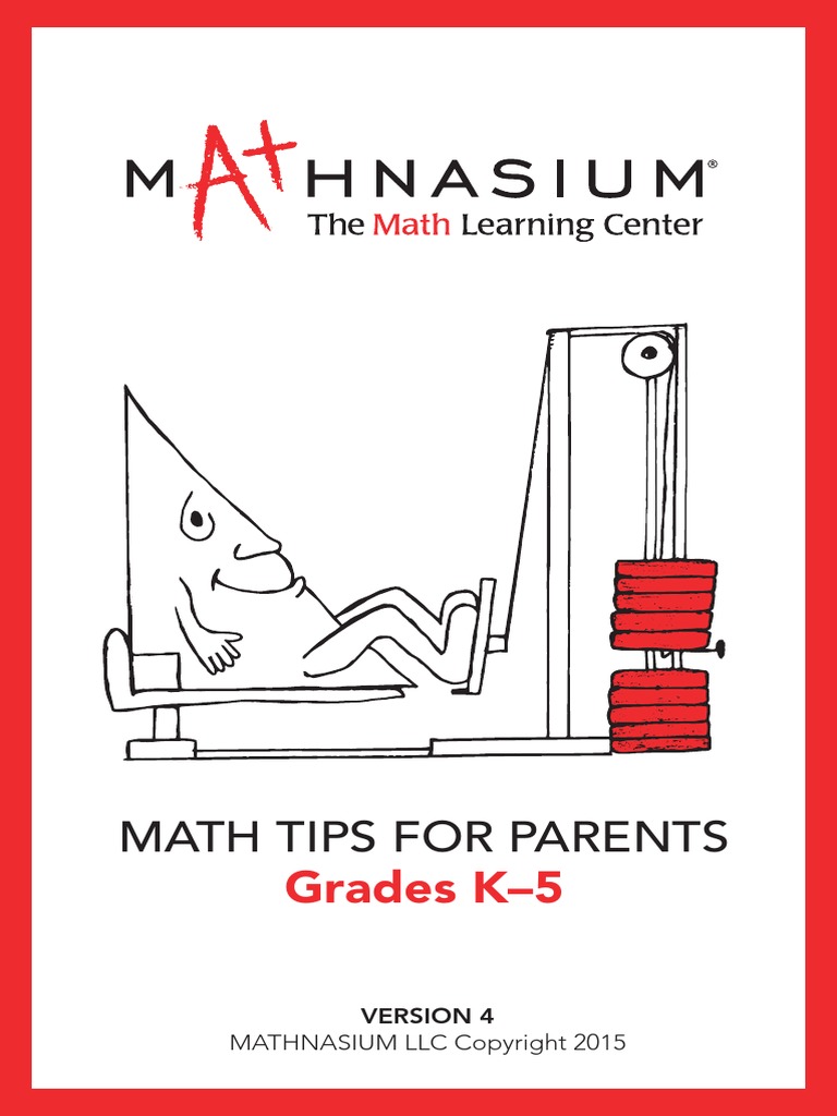 Booklet Math Tips For Parents K 5 PDF US | PDF | United States Dollar ...
