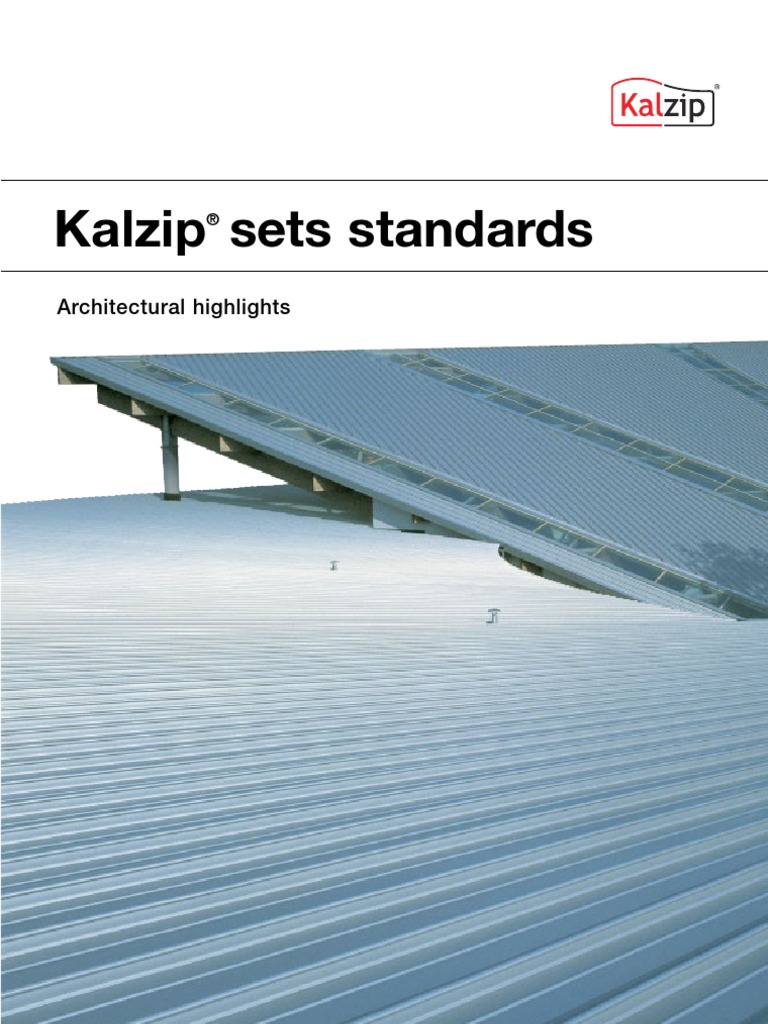 Kalzip Sets Standards | PDF | Roof | Building Engineering