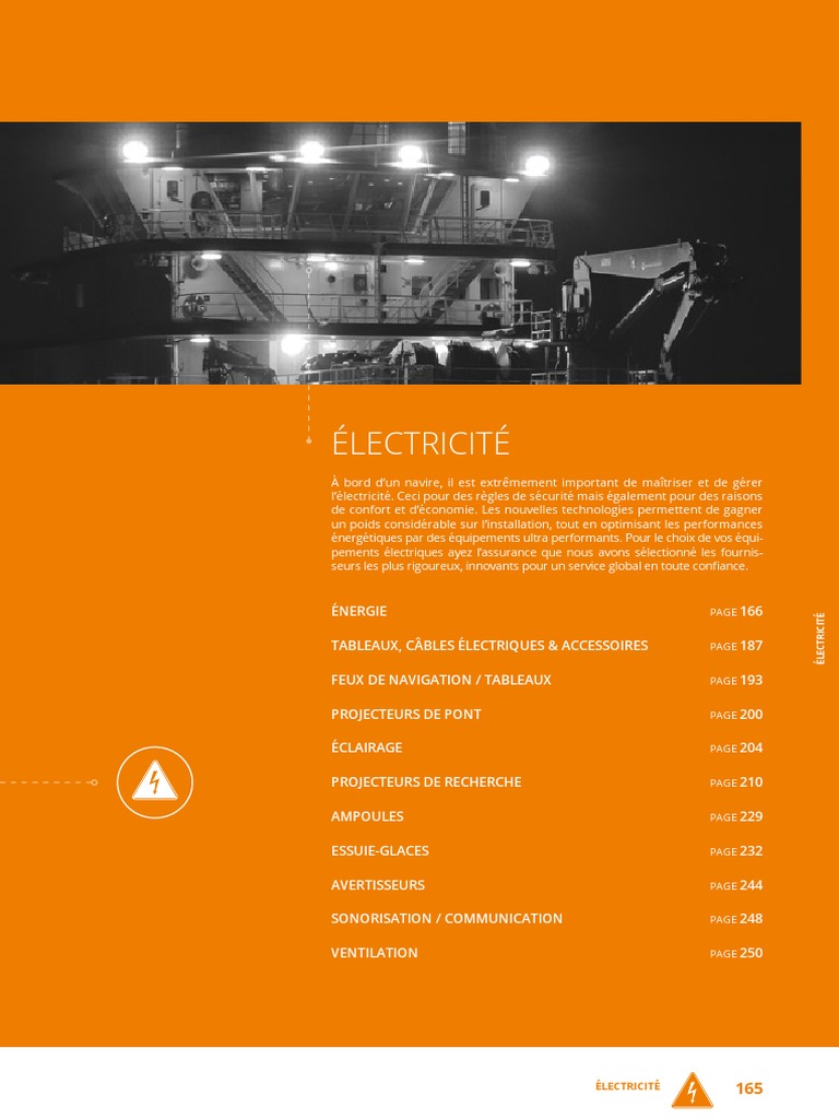07 Seimi Equipements Marine Catalogue 2018-2019 Electricite Pages 165 ...