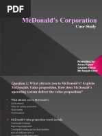CASE STUDY of Mcdonald | PDF | Mc Donald's | Fast Food Restaurants