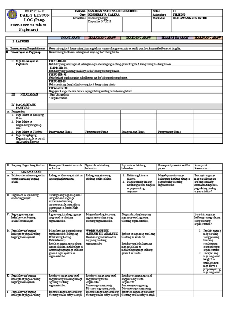 FIL 11 SEMINAR PAGBASA AT PAGSUSURI 5th Week | PDF