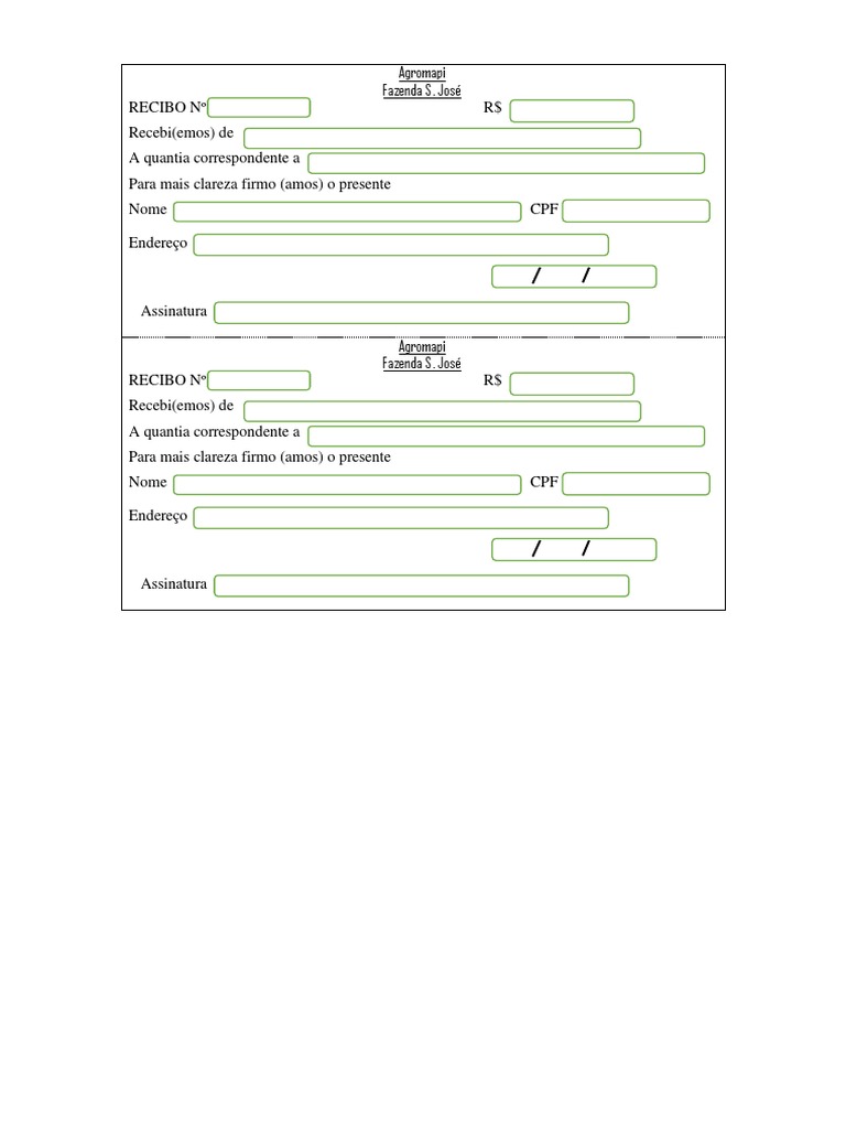 Recibo de Pagamento Simples | PDF