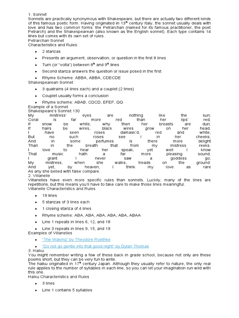 Poem Analysis | PDF | Sonnets | Poetry
