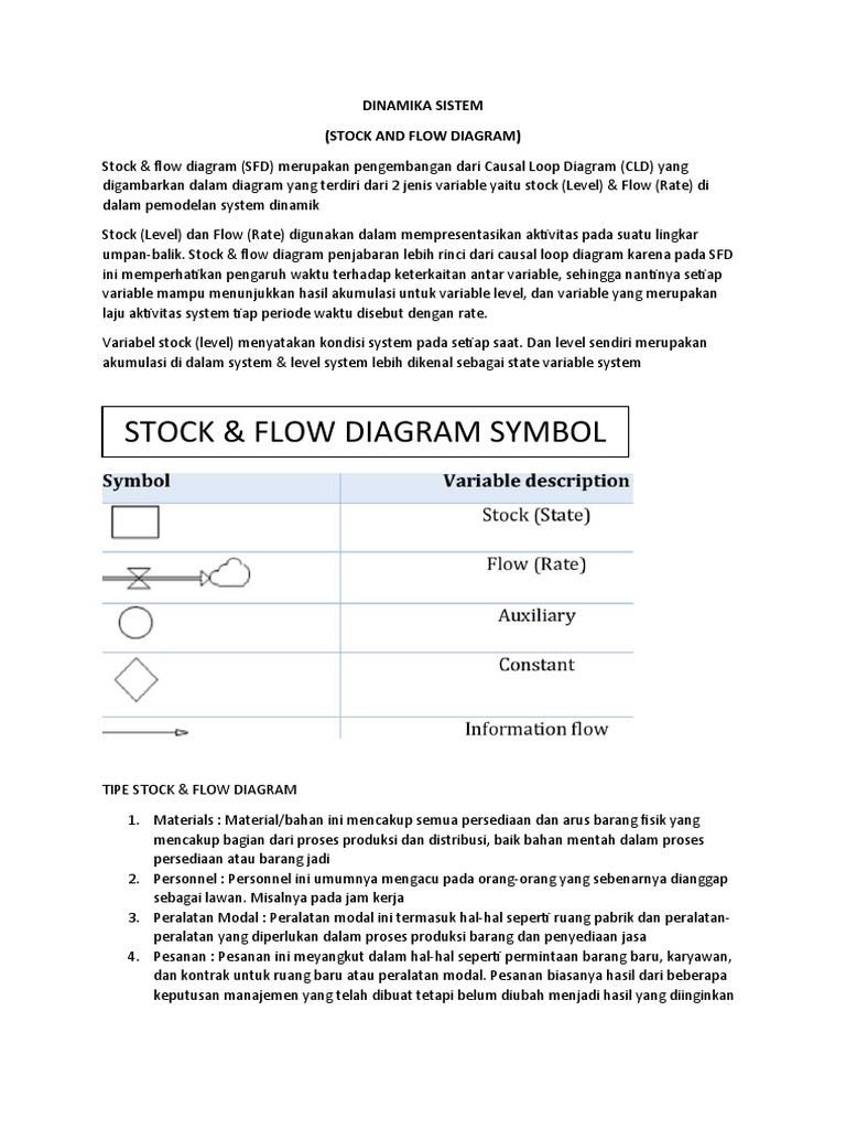Stock & Flow Diagram | PDF