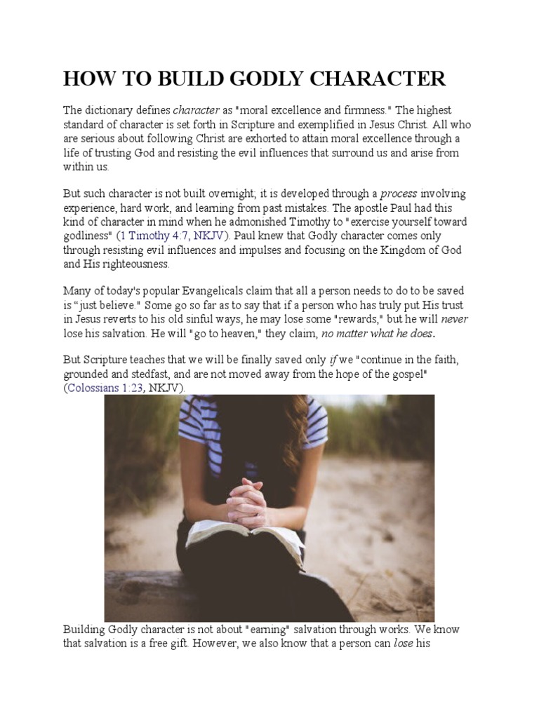 How To Build Godly Character | PDF | Salvation | Jesus