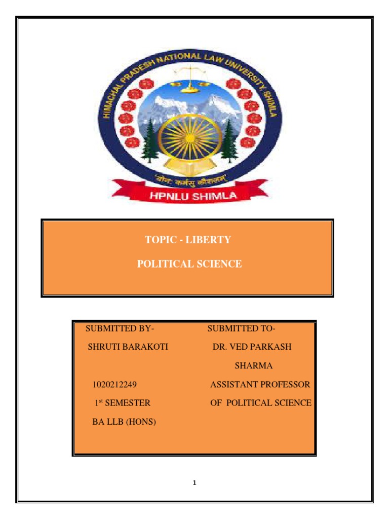 Topic - Liberty Political Science | PDF | Liberty | Civil Liberties