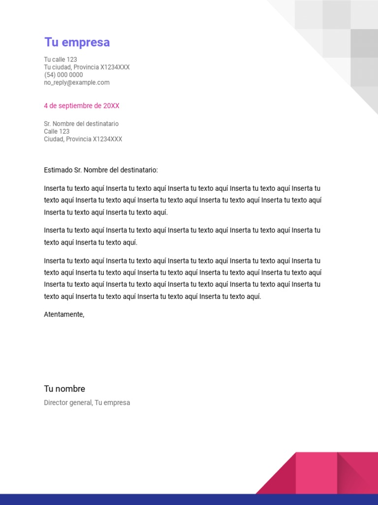 Modelo de Carta Empresarial | PDF