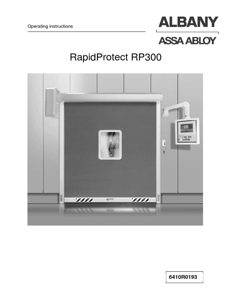 Albany RP300 Mechanical Installation and Owner's Manual | PDF | Door | Safety