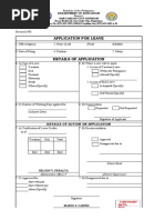 CTO Leave Application Form | PDF | Sick Leave
