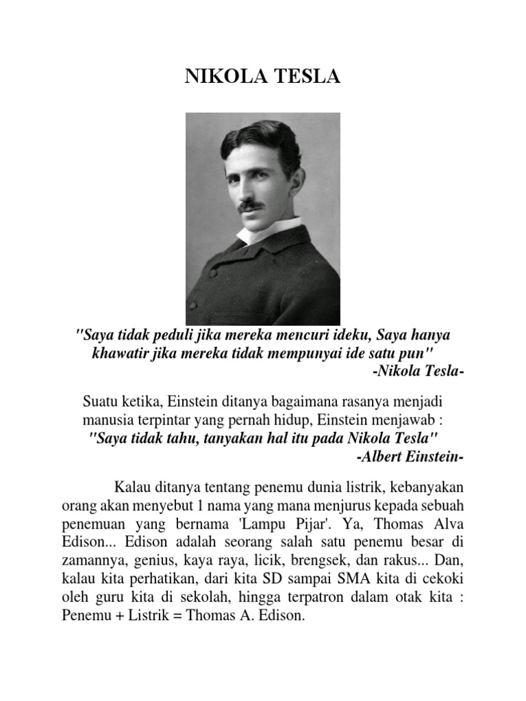 Toaz - Info Biografi Nick Tesla PR | PDF