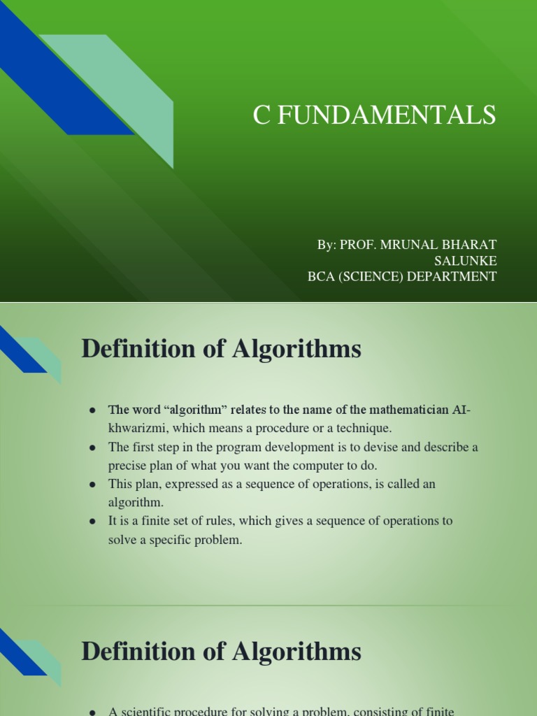 C Fundamentals | PDF | Subroutine | C (Programming Language)