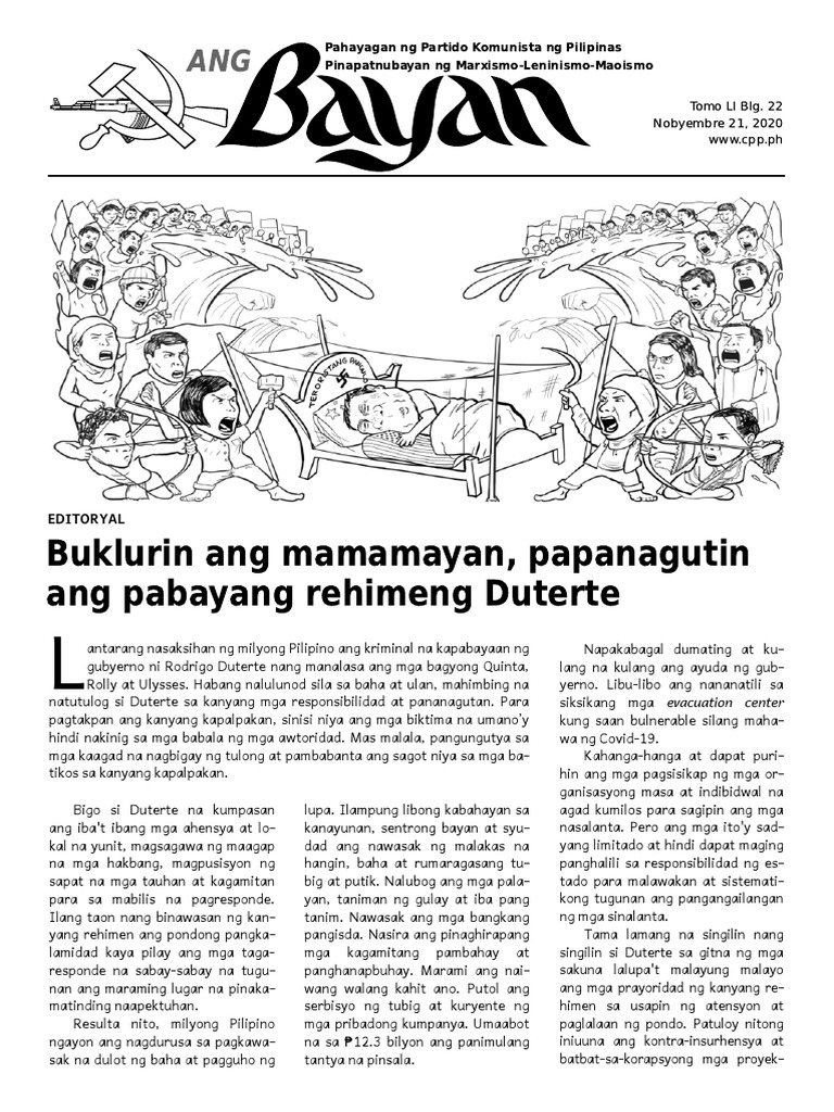 Ang Bayan - Nov. 21, 2020 Pilipino | PDF