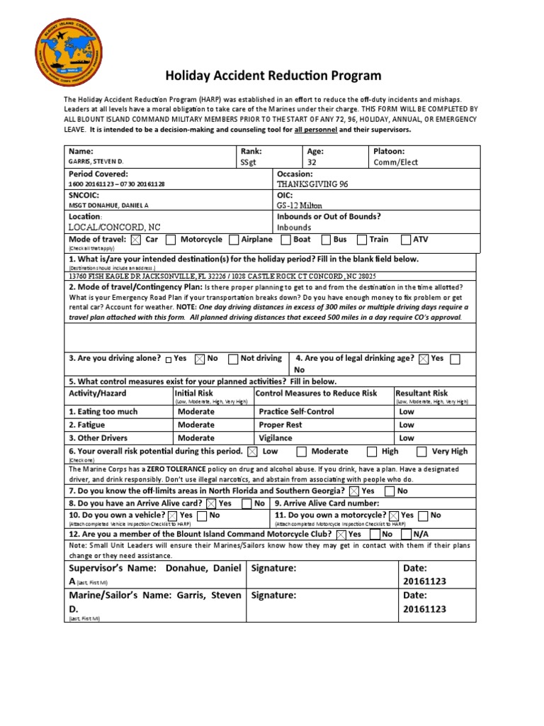 Holiday Accident Reduction Program: SSGT 32 Comm/Elect | PDF | Tire ...