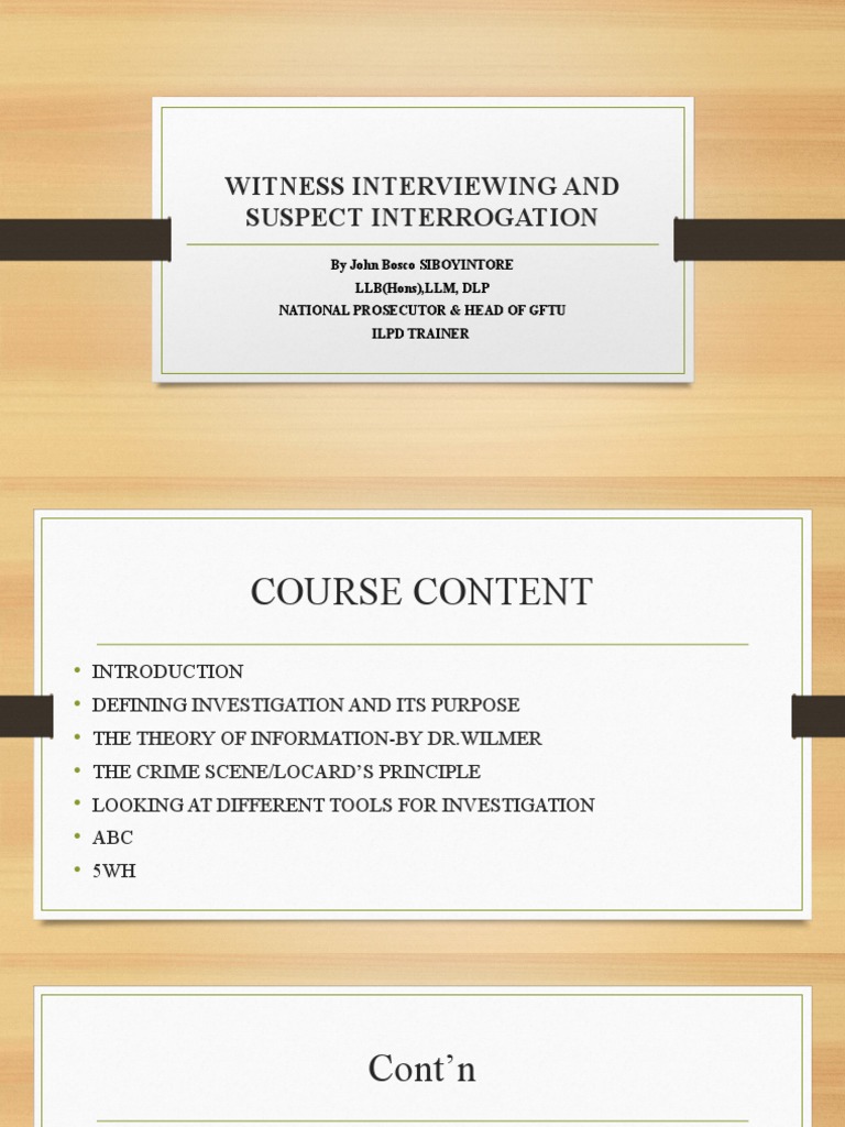 Bribery Suspicions in Witness Interviews | PDF | Miranda Warning ...