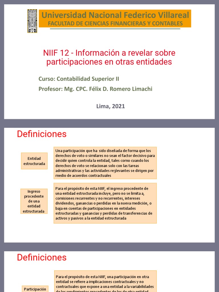 Niif 12 | PDF | Contabilidad | normas internacionales de INFORMACION ...