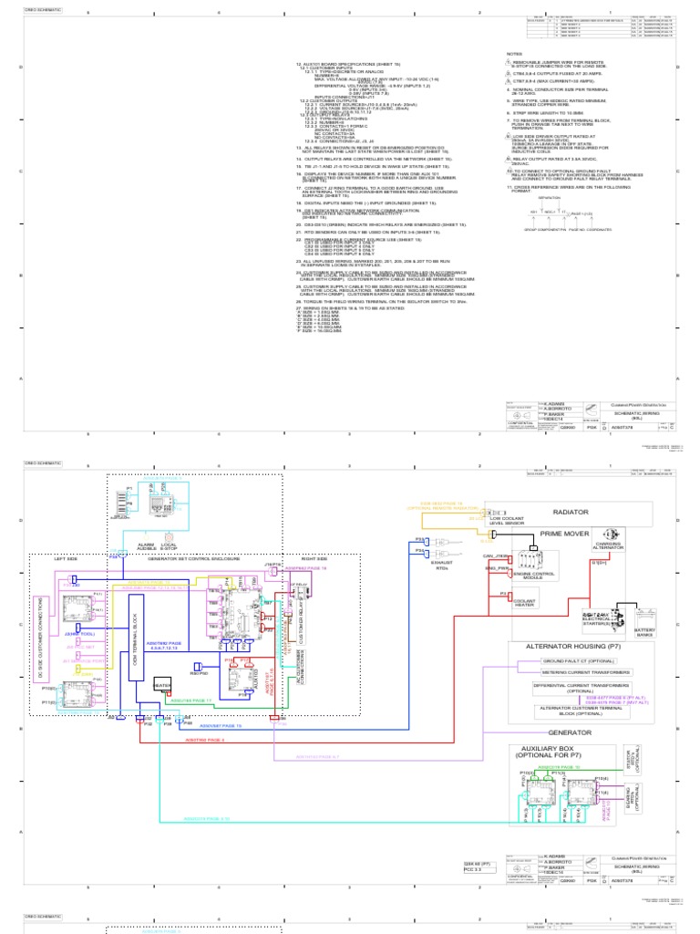 Diagram PC3.3 For QSK60-P8 | PDF | Relay | Building Engineering