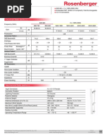 Specification Sheet XXXDWH 17 65V IVT | PDF | Antenna (Radio ...