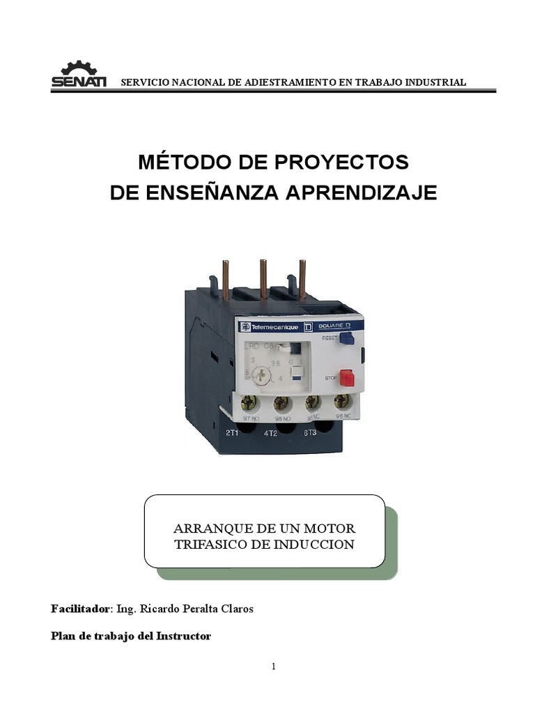 Metodo de Proyectos Arranque de Un Motor Trifasico 2 (2) 400) | PDF ...