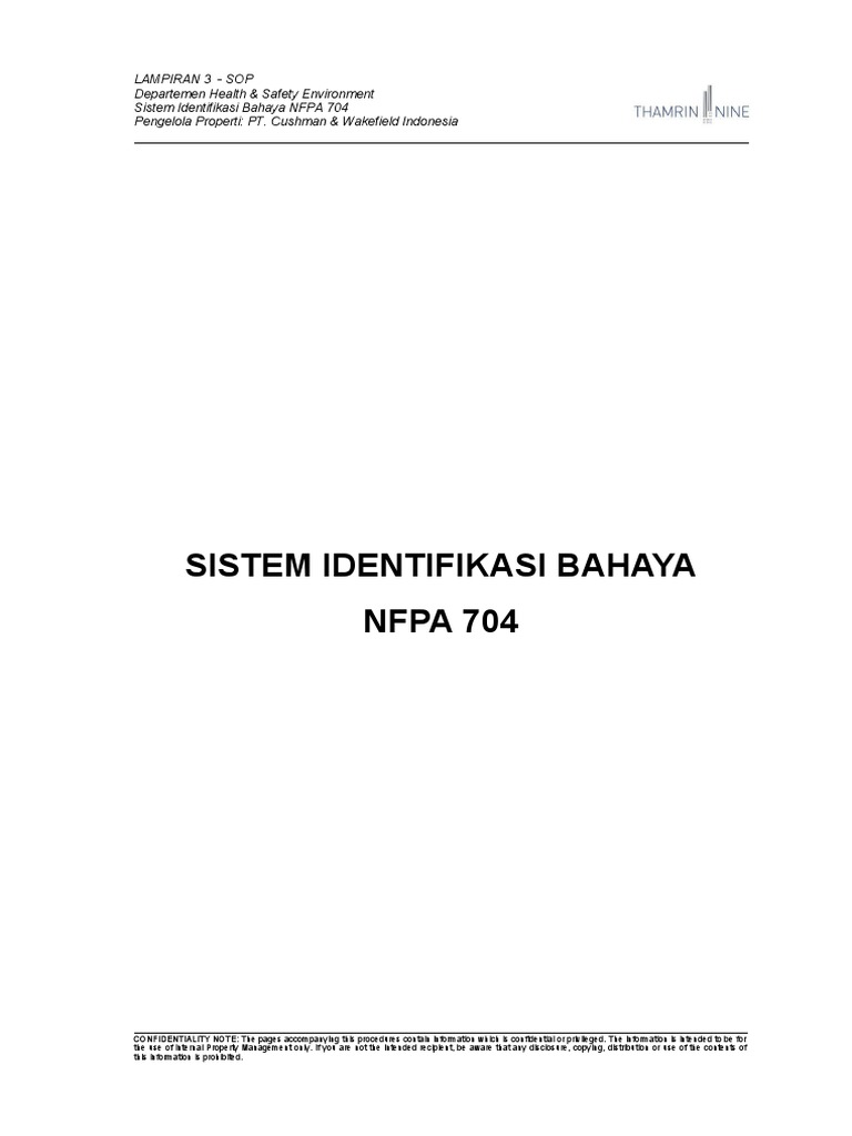 Lamp 3-NFPA 704 (Rev Ind) | PDF