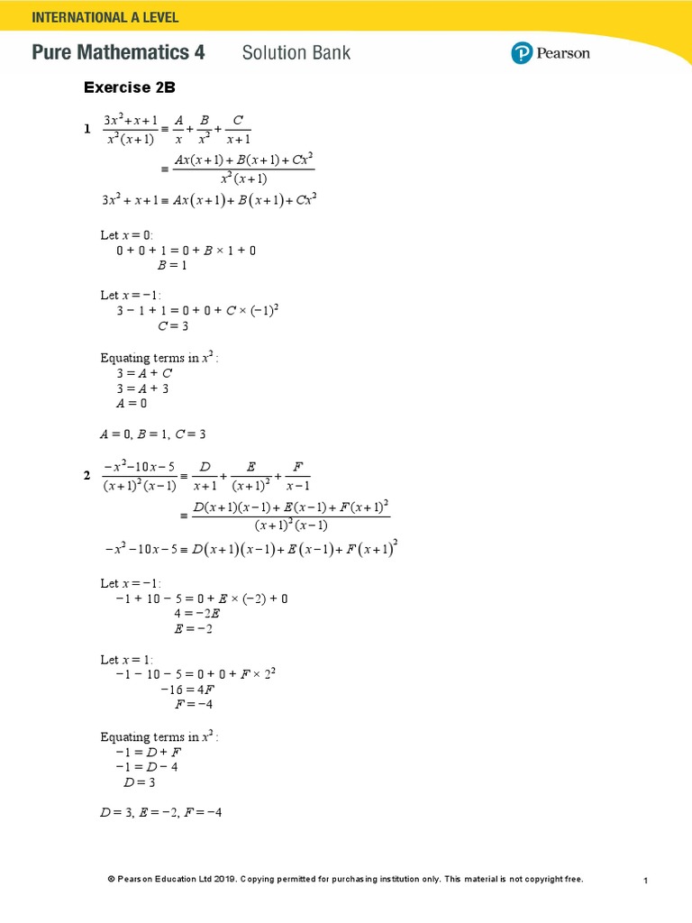 Ial Maths Pure 4 Ex2b | PDF | Freedom Of Expression Law | Copyright Law