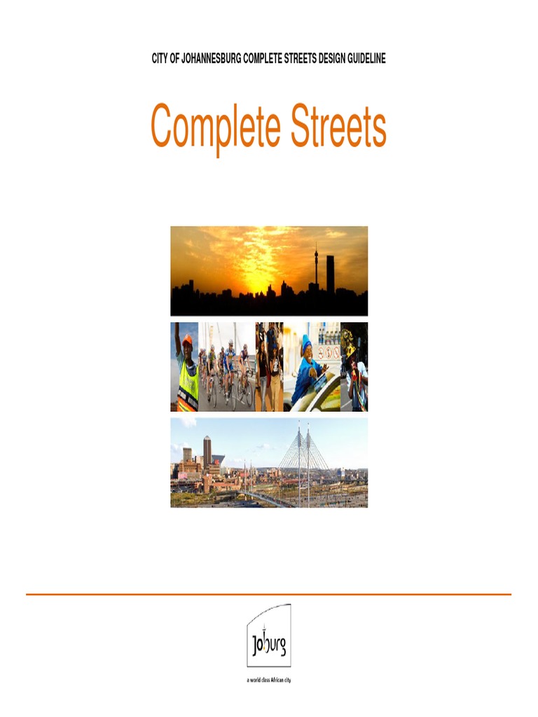 Complete Streets Design Guideline Manual 1 | PDF | Street | Cycling ...