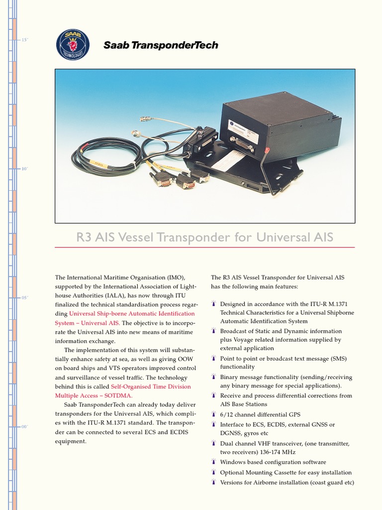 R3 AIS Vessel Transponder For Universal AIS: Universal Ship-Borne ...
