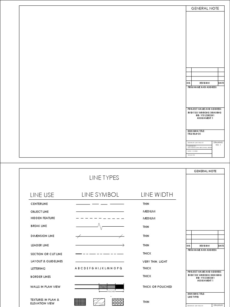 Working Drawing Assignment 1 | PDF | Door | Home