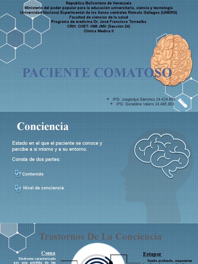 Paciente Comatoso | PDF | Coma | Naloxona