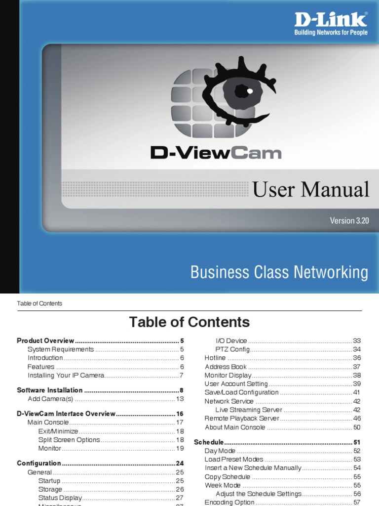 DCS-100 B1 Manual v3.20 (WW) | PDF | Port (Computer Networking) | Installation (Computer Programs)