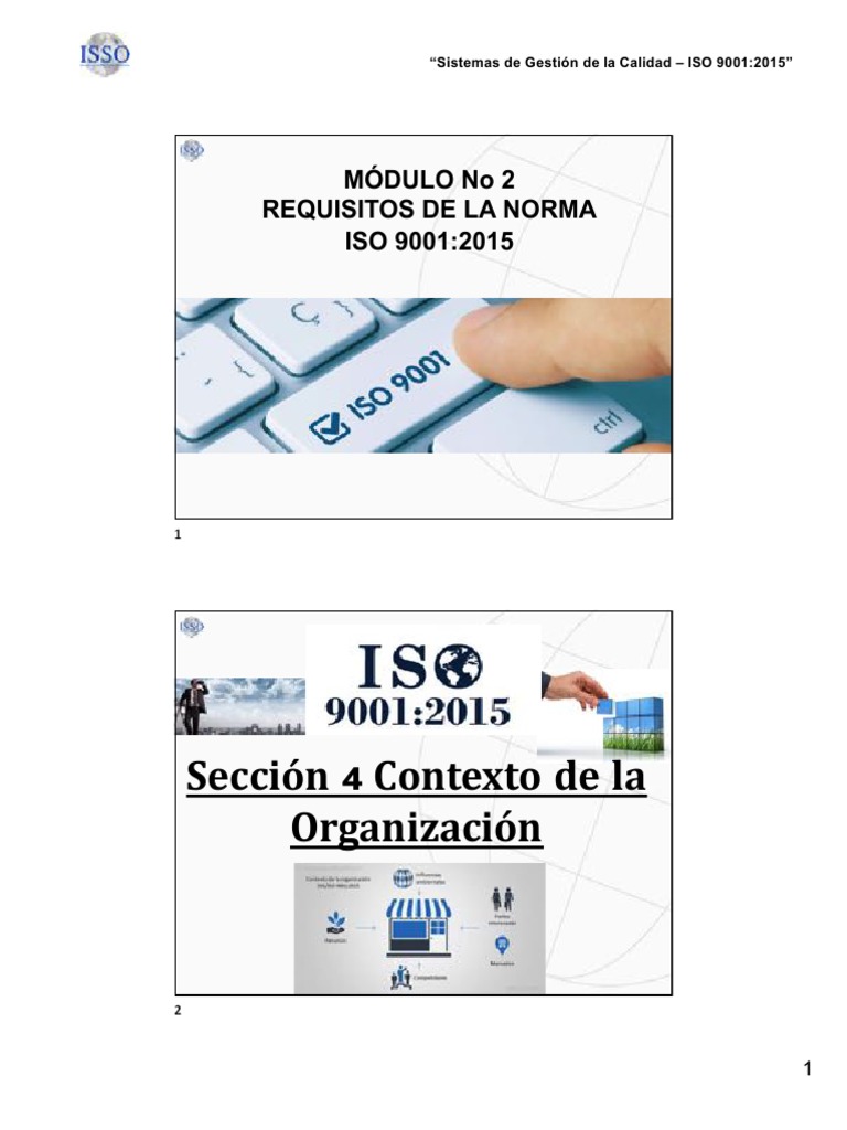 03 Requisitos de La Norma Iso 9001-2015 de La Seccion 4 A La 10 - Enero ...
