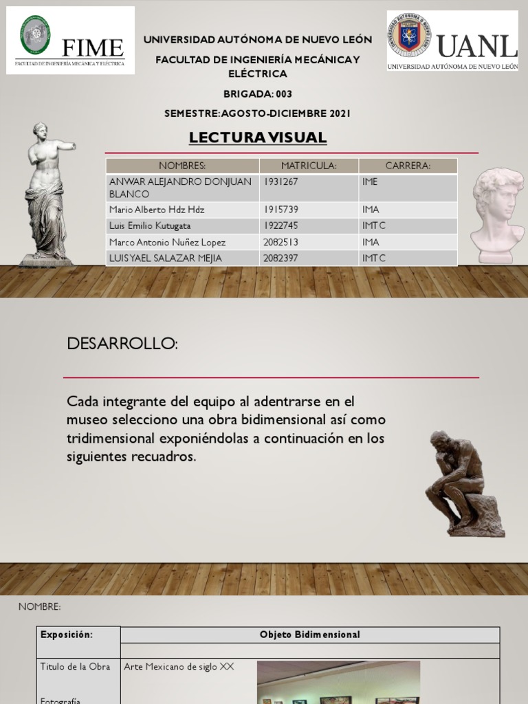 Reporte de Lectura de Objetos Visuales | Descargar gratis PDF ...