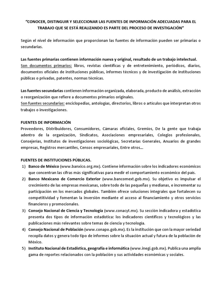 Fuentes de Datos Confiables | PDF | México | Turismo