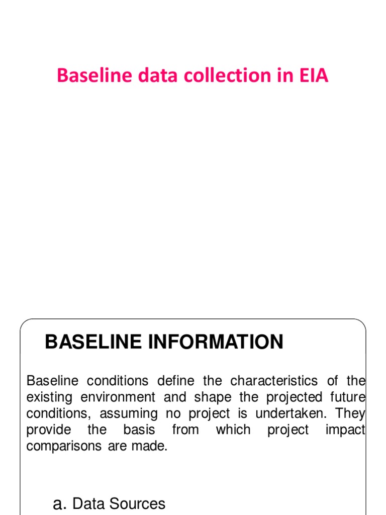 Baseline Data Collection in EIA | PDF | Water | Environment