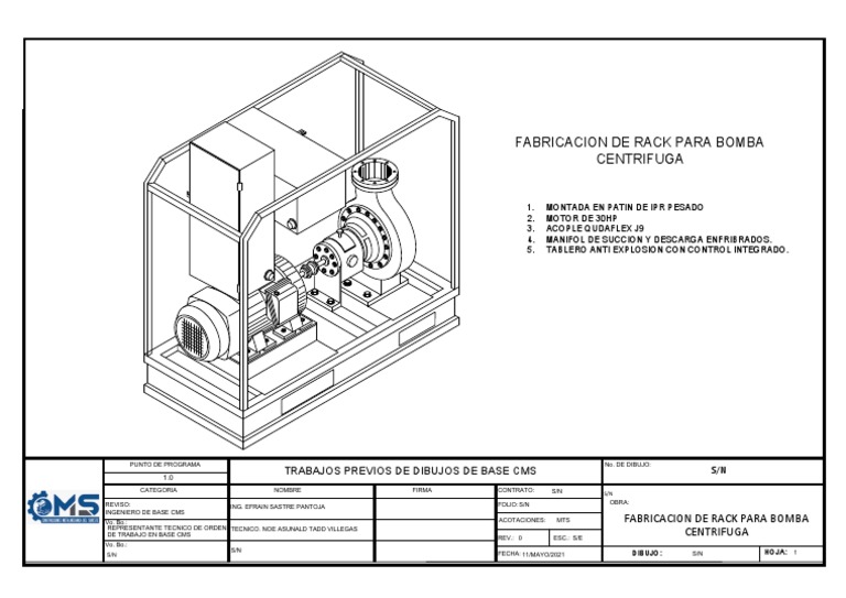 Diseño de Rack para Bomba Centrifuga 2 | PDF
