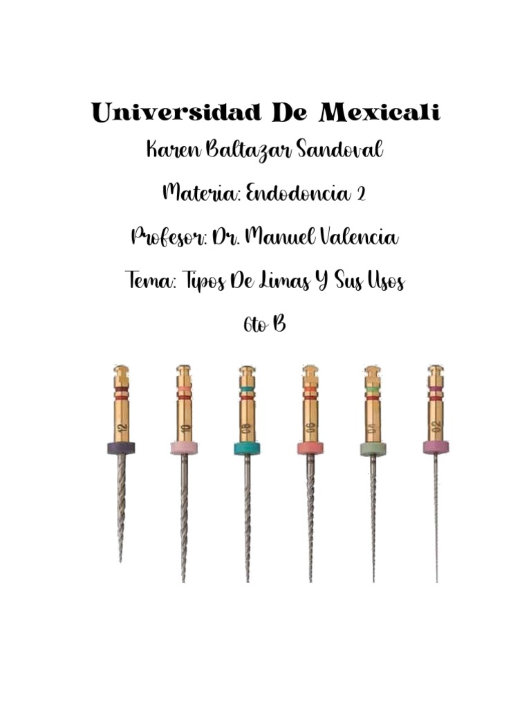 Tipos de Limas | PDF