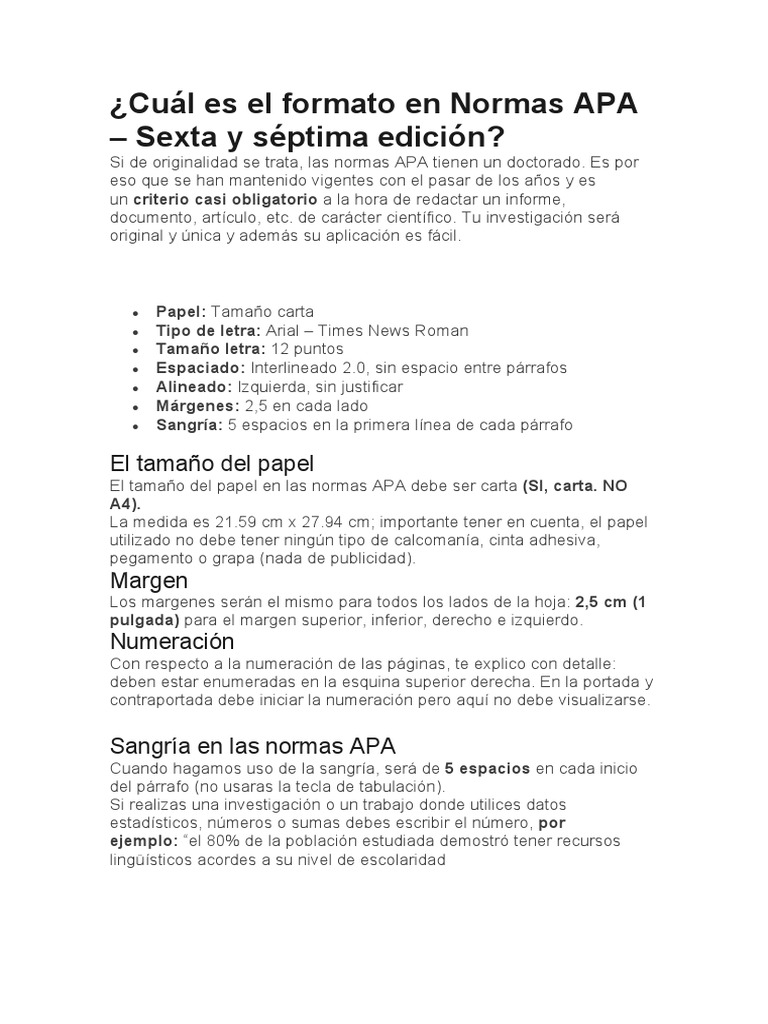 Reglas Apa | PDF