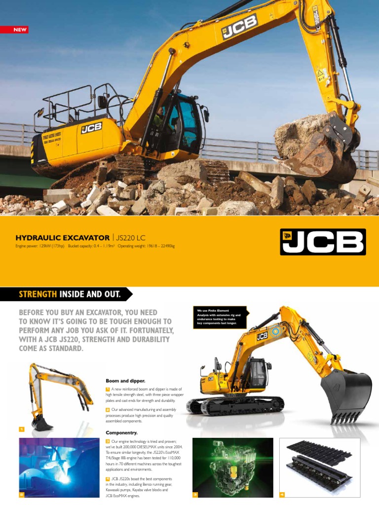 JCB Js 220 | PDF | Diesel Engine | Engines