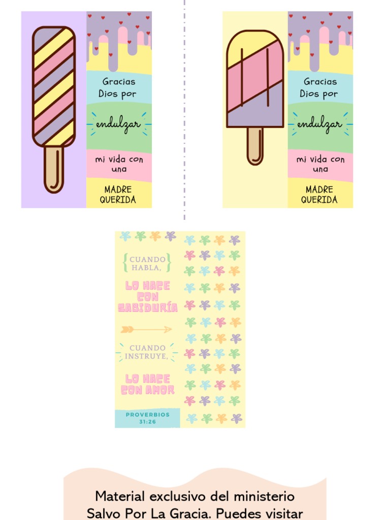 Marcadores Día de Las Madres Gratis PDF | PDF